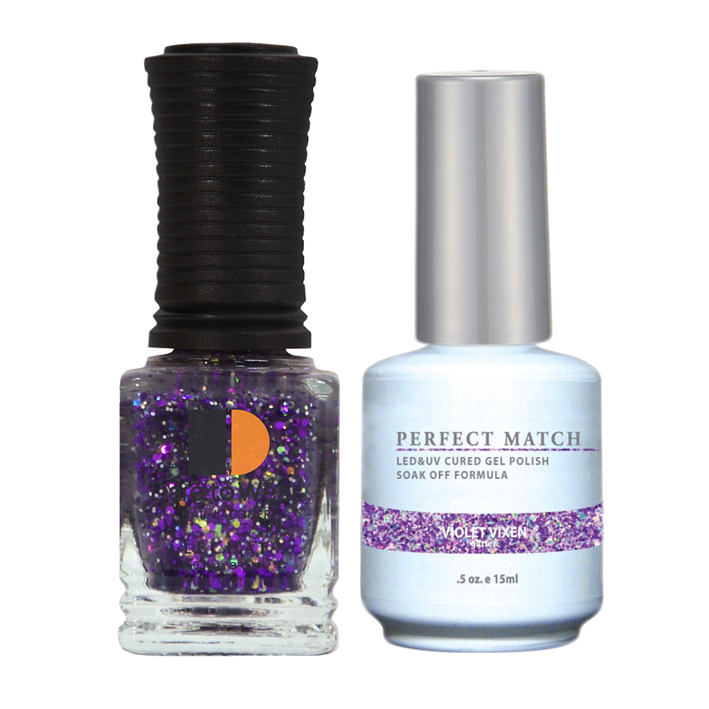 LeChat Perfect Match Nail Lacquer And Gel Polish, PMS136, Violet Vixen ...